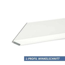 Alu Winkel 30 mm (Wei&szlig;) 100cm lang im Zuschnitt