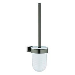 Grohe Essentials Cube WC-Bürstengarnitur 40513AL1 hard graphite gebürstet, Wandmodell, verdeckte Befestigung