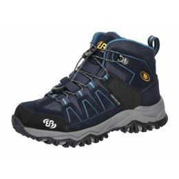 Br&uuml;tting BR&Uuml;TTING Kinder Outdoorschuh "Outdoorstiefel Mount Pinos High Kids", Gr. 35, blau, Veloursleder, Schuhe