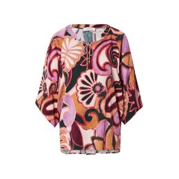 Cartoon Bluse Damen Größe XXXL lila / hellorange / rot / schwarz