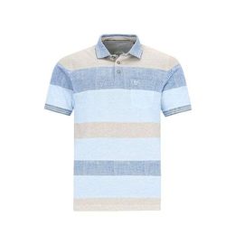 Hajo Poloshirt 'Stay Fresh' Herren Gr&ouml;&szlig;e M/L beigemeliert / himmelblau / blaumeliert