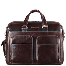 Piquadro Blue Square Erweiterbare Kurzgriff-Laptoptasche 15" mit iPad-Fach