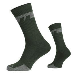 Alpine Merino Socks Mid oliv, Größe 42-44