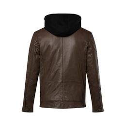 Men Plus &Uuml;bergangsjacke Herren Gr&ouml;&szlig;e 5XL schoko / schwarz