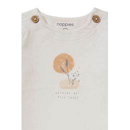 Noppies Shirt 'Bethal' Gr&ouml;&szlig;e 80 beige / dunkelgrau / orange / wollwei&szlig;