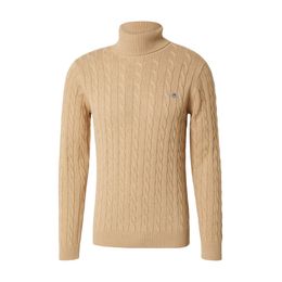 Gant Pullover Herren Gr&ouml;&szlig;e M beige / grau / wei&szlig;