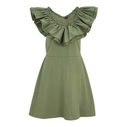 Dorothy Perkins Kleid Damen Gr&ouml;&szlig;e 46 khaki Sommerkleid