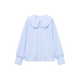 Mango Kids Bluse 'CARMEN' M&auml;dchen Gr&ouml;&szlig;e 152 hellblau / wei&szlig;