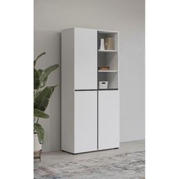 Inosign Schuhschrank &raquo;Cross, H&ouml;he 183, 5cm, modernes griffloses Schuhregal mit 3 T&uuml;ren&laquo; Hochschrank mit viel Stauraum, Platz f&uuml;r ca. 24 Paar Schuhe...