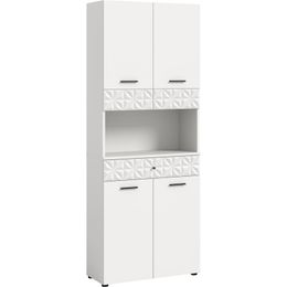 Inosign Hochschrank &raquo;VICENZA, TOPSELLER!, H&ouml;he 187cm, mit Schubkasten & Ornamentabsetzung&laquo; Mehrzweckschrank, Universalschrank, Badschrank, 