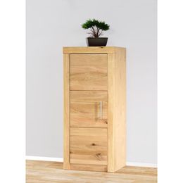 VOGL M&ouml;belfabrik Aktenschrank &raquo;Toronto&laquo; in 2 Breite, 3 F&auml;cher, teilmassiv, H&ouml;he 119 cm, Made in Germany braun Massivholz, Spanplatte