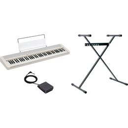 Casio Home-Keyboard &raquo;CT-S1-76 wei&szlig;&laquo; inkluisve Pedal und Stativ wei&szlig;