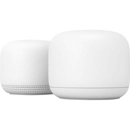 Google WLAN-Router »Nest Wifi + Nest Wifi-Zugangspunkt« weiß Der Wifi-Router lädt Sicherheitsupdates ganz von selbst. So sind alle Funktionen immer...