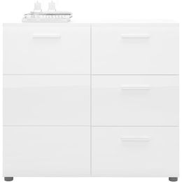 LIVING CHARM Sideboard »Merano« Breite ca. 96 cm weiss 1 Tür, 3 Schubkästen