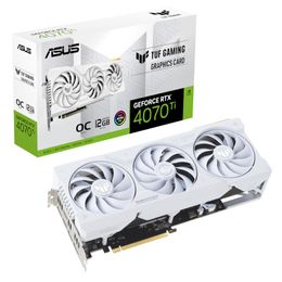 ASUS Grafikkarte »TUF-RTX4070TI-O12G-WHITE-GAMING« 12 GB GDDR6X weiß Lüfter mit Doppelkugellager halten bis zu doppelt so lange wie herkömmliche...