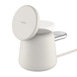 Belkin Wireless Charger »BOOST CHARGE PRO 2in1 Ladedock mit MagSafe 15W« Beige Inklusive 30 Watt USB-C Power Delivery Netzteil und 1,5 m USB-C-Kabel