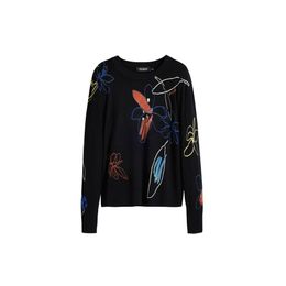 Desigual Pullover Damen Gr&ouml;&szlig;e S blau / hummer / schwarz / wei&szlig;