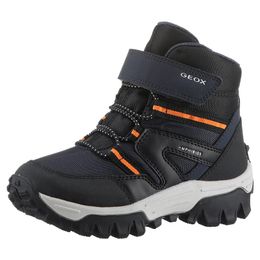 Geox Winterboots »J HIMALAYA BOY B ABX« Snowboots, Klettstiefel, Kindergartenschuh mit Profillaufsohle navy-schwarz-orange 37 37 Winterboots mit...