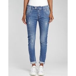 Gang Slim-fit-Jeans »Jeans Slim Fit 94MARGE« denim blau 32 - Normalgrößen Normalgrößen 32 Slim Fit Jeans mit tief sitzendem Schritt und normaler...