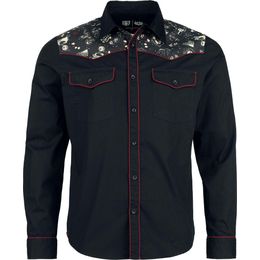Rock Rebel by EMP Rock Rebel X Lucky 13 - Shirt Langarmhemd schwarz in XL Q225-000960 M516451