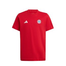 adidas Performance T-Shirt 'DNA FC Bayern M&uuml;nchen' Jungen Gr&ouml;&szlig;e 128 blau / rot / wei&szlig;