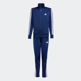 adidas Sportswear Trainingsanzug Jungen Größe 140 navy / weiß