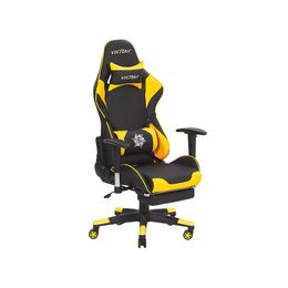 Beliani Gaming Stuhl VICTORY in Schwarz/Gelb - (W) 55 x (H) 124 x (L) 60 cm | Gr.: onesize
