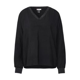 Street One Langarmbluse in Black | Gr.: 38