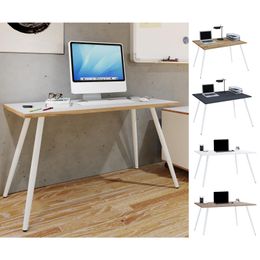 Vcm Schreibtisch Computertisch B&uuml;rotisch Skandanivischer Retro Look Salia 110x80 cm