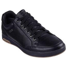 Skechers Damen Sneaker "CAVELL-SPARKMAN", Gr. 48,5, schwarz, Lederimitat, Schuhe, Freizeitschuh, Halbschuh, Schn&uuml;rschuh aus wasserabweisendem Material