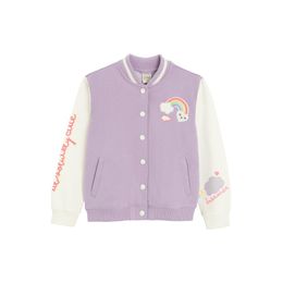 Cool Club Sweatjacke Mädchen Größe 98 hellgrau / helllila / rot / weiß