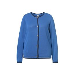 Ulla Popken Knit Cardigan female Blue size 46-48