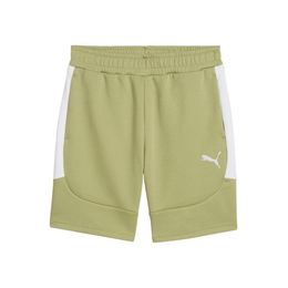 Puma Sportshorts 'TeamEvostripe' Damen Gr&ouml;&szlig;e S oliv / wei&szlig;
