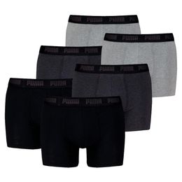 Puma Boxershorts Herren Größe L dunkelgrau / graumeliert / schwarz