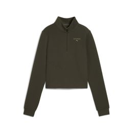 Puma Athletic Zip-Up Hoodie 'Puma x Hyrox Cloudspun' female Green size XS