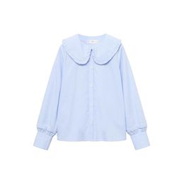 Mango Kids Bluse 'CARMEN' Mädchen Größe 152 hellblau / weiß