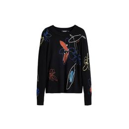 Desigual Sweater female Black size XL