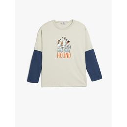 KOTON Shirt Jungen Größe 110/116 navy / grau / rot / weiß