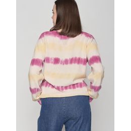 Greenbomb Pullover Damen Gr&ouml;&szlig;e S creme / pastellgelb / orchidee