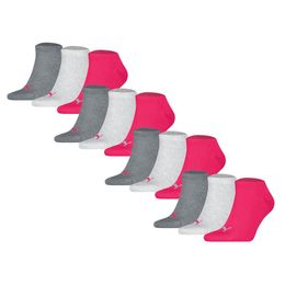 Puma Socken Damen Gr&ouml;&szlig;e 35/38 grau / pink / wei&szlig;