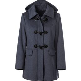 CRÉATION L Damen Wolljacke aus Melange-Garn marine Größe 40