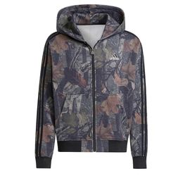 adidas originals Sweatjacke 'Camo Hooded' Herren Größe XXL braun / dunkelgrün / schwarz