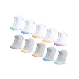 Occulto 10er Pack Sneaker Socken Piccolo in Weiß-Grau | Gr.: 27-30