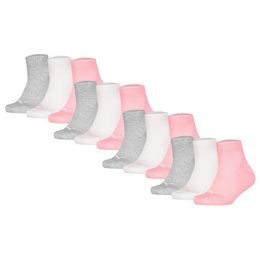 Puma Socken M&auml;dchen Gr&ouml;&szlig;e 27/30 grau / pink / wei&szlig;