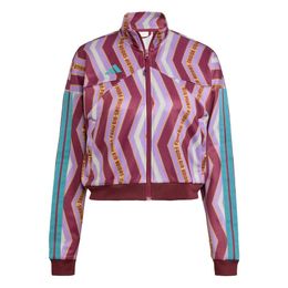 adidas Sportswear Sportsweatjacke 'Adidas x Farm Tiro' Damen Gr&ouml;&szlig;e 5XL/6XL t&uuml;rkis / lavendel / beere / wei&szlig;