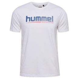 Hummel Shirt Herren Gr&ouml;&szlig;e M blau / blutrot / wei&szlig;