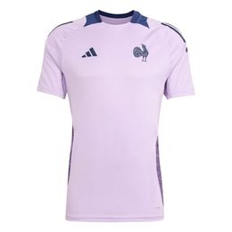 adidas Performance Funktionsshirt 'France' Herren Größe L navy / helllila / dunkellila