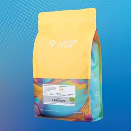 Coffee Circle Lake Kivu Kaffee, 1 kg ganze Bohne, gewaschen, Arabica Kaffee aus dem Kongo, Noten von Karamell & roten Beeren, w&uuml;rziger Geschmack