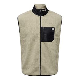 Only & Sons Only & Sons Weste 'JUST' Herren Gr&ouml;&szlig;e L grau / schwarz