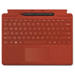 Microsoft Tastatur »Surface Pro Signature Keyboard 8X6-00025« () Tastatur mit Touchpad, Type Cover Ortler rot rot